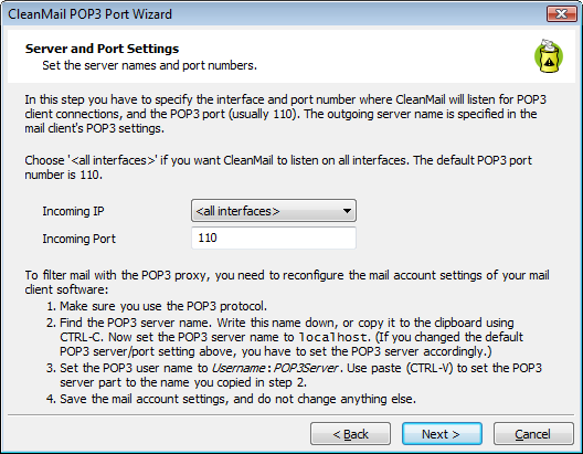 How To Install CleanMail As Standalone POP3 Proxy
